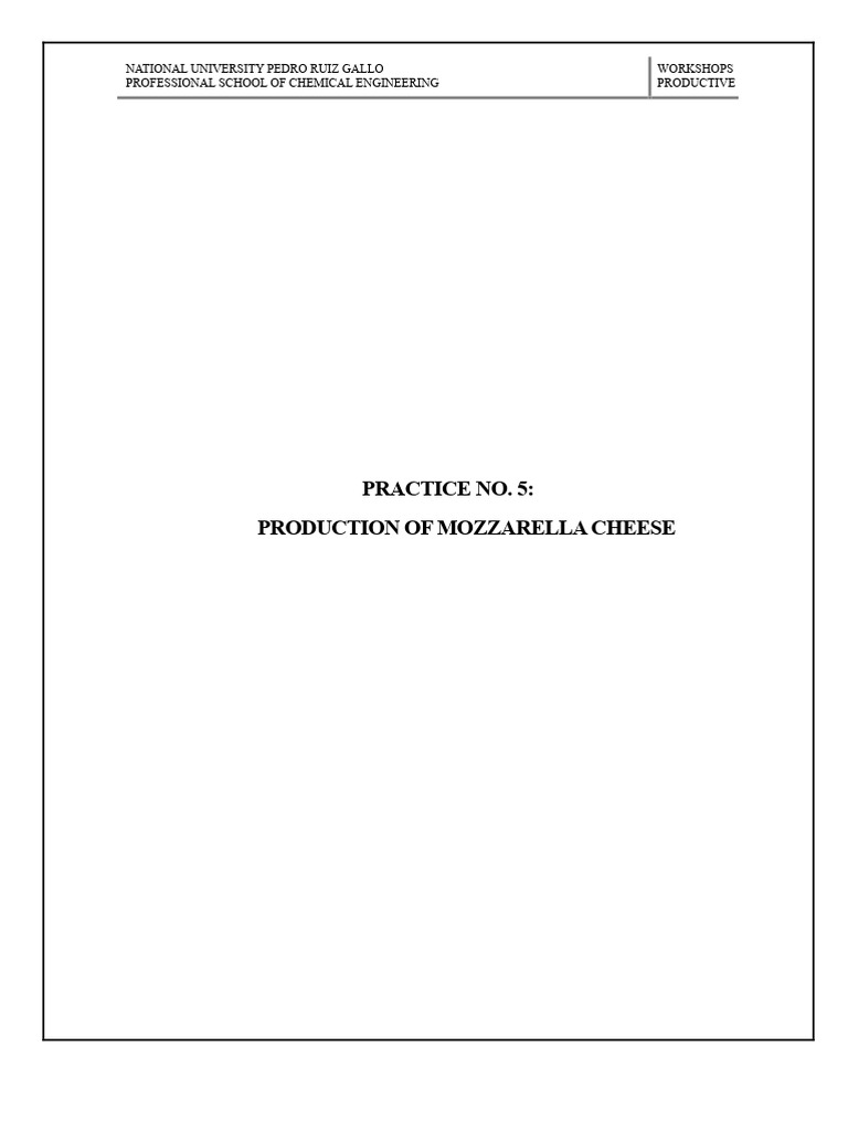 Mozzarella Cheese Production Guide | PDF | Cheese | Mozzarella