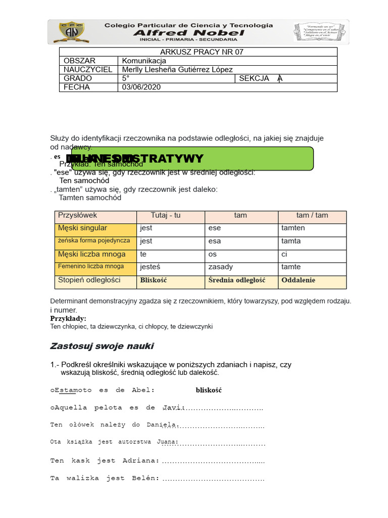 5° DETERMINANT - DEMOSTRATIVO - Kopia | PDF