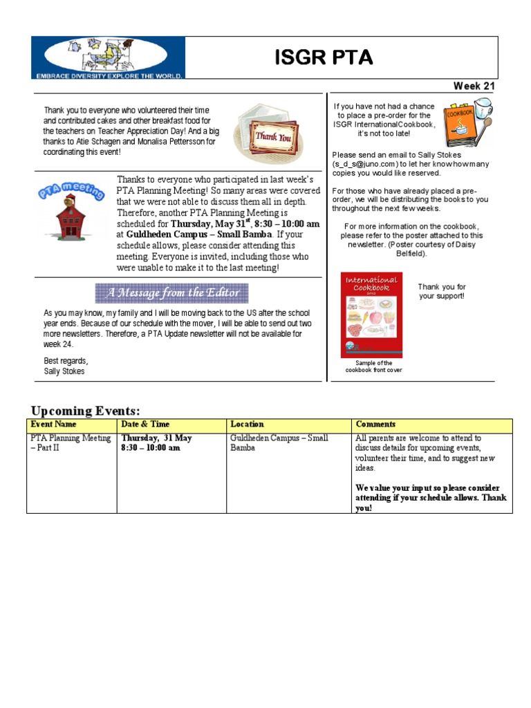 Pta Update Wk21 1 | PDF | Cooking, Food & Wine | Wellness