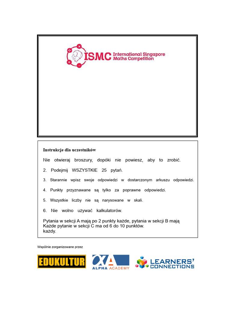 Ismc 2017 P3 QB | PDF