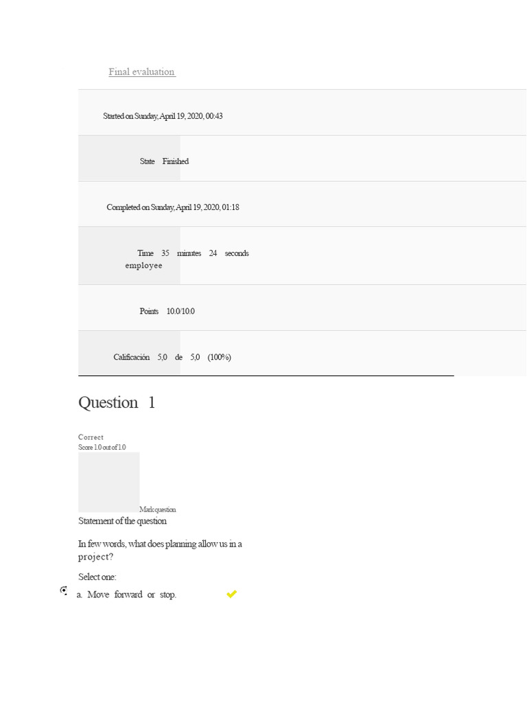 Final Evaluation - Project Management | PDF | Human Resources | Project ...