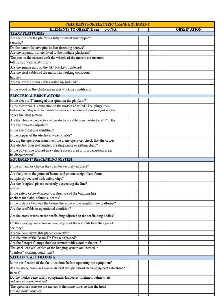 Checklist Guindola (5) (1) (1) (1) (1) (2) (4) | PDF | Scaffolding ...