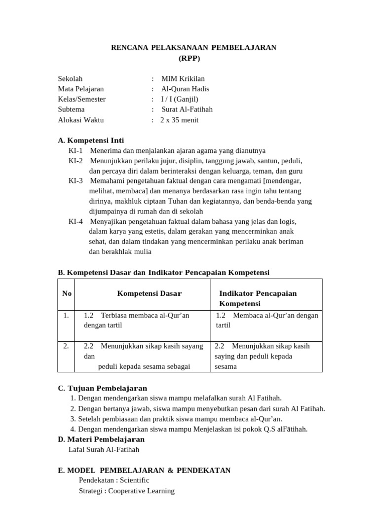 QH 1 AL FATIHAH | PDF