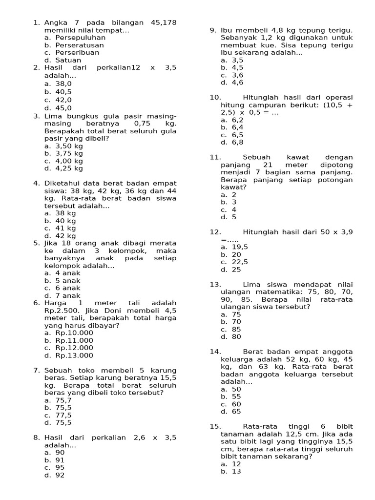 Angka 7 Pada Bilangan 45 | PDF
