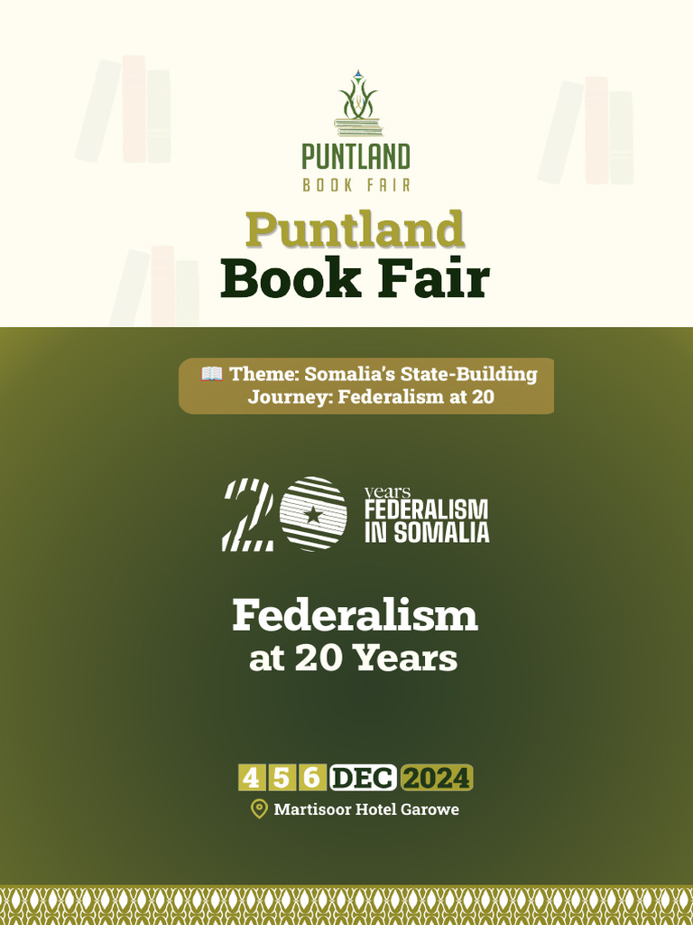 Puntland Book Fair 2024 Highlights | PDF | Somalia | Governance