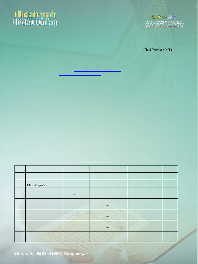 Panduan MHQ 2026 | PDF