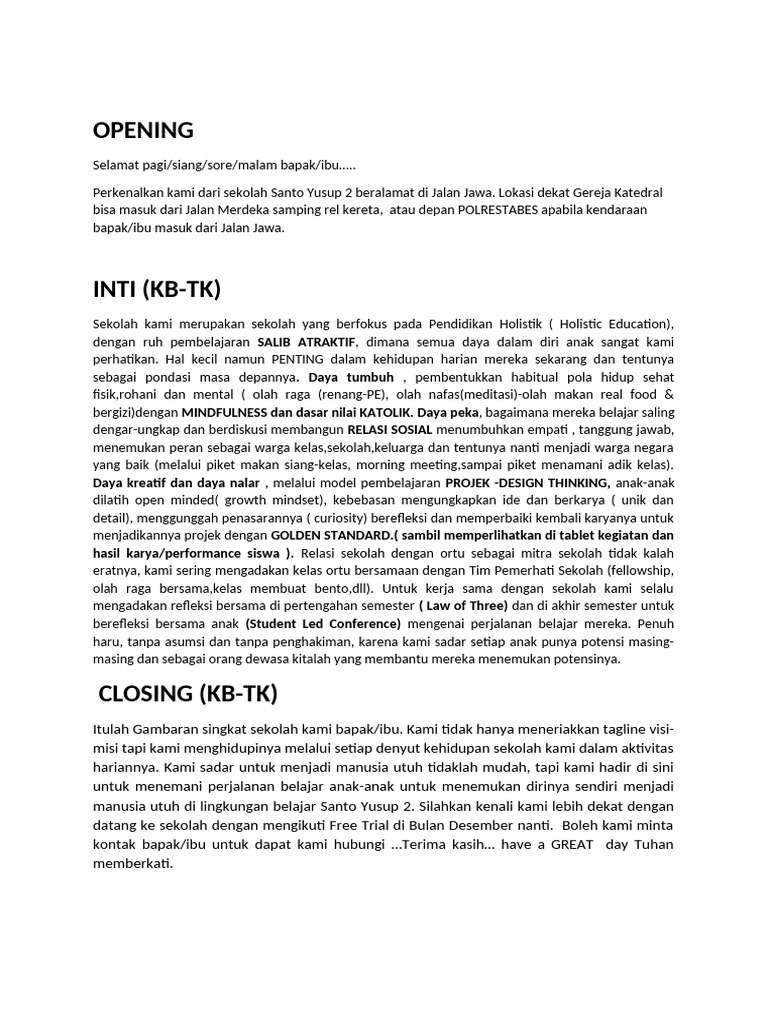 PVJ - Penunggu Stand | PDF