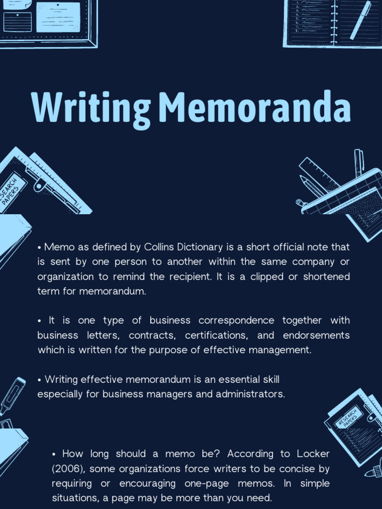 Developing Effective Writing Skills Educational Presentation in Blue ...