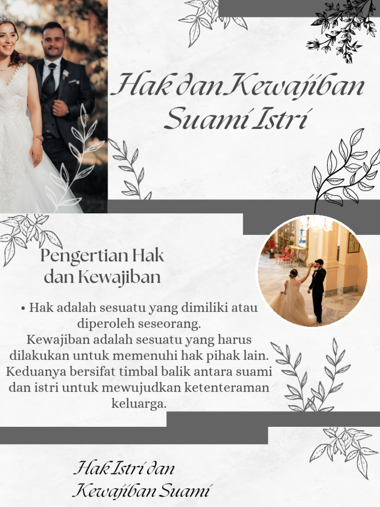 Ppt Hak Kewajiban Suami Istri | PDF