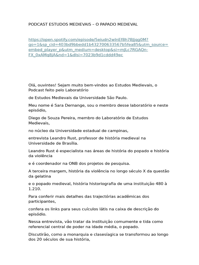 Papado Medieval: Poder e Transformações | PDF | Idade Média | Roma Antiga
