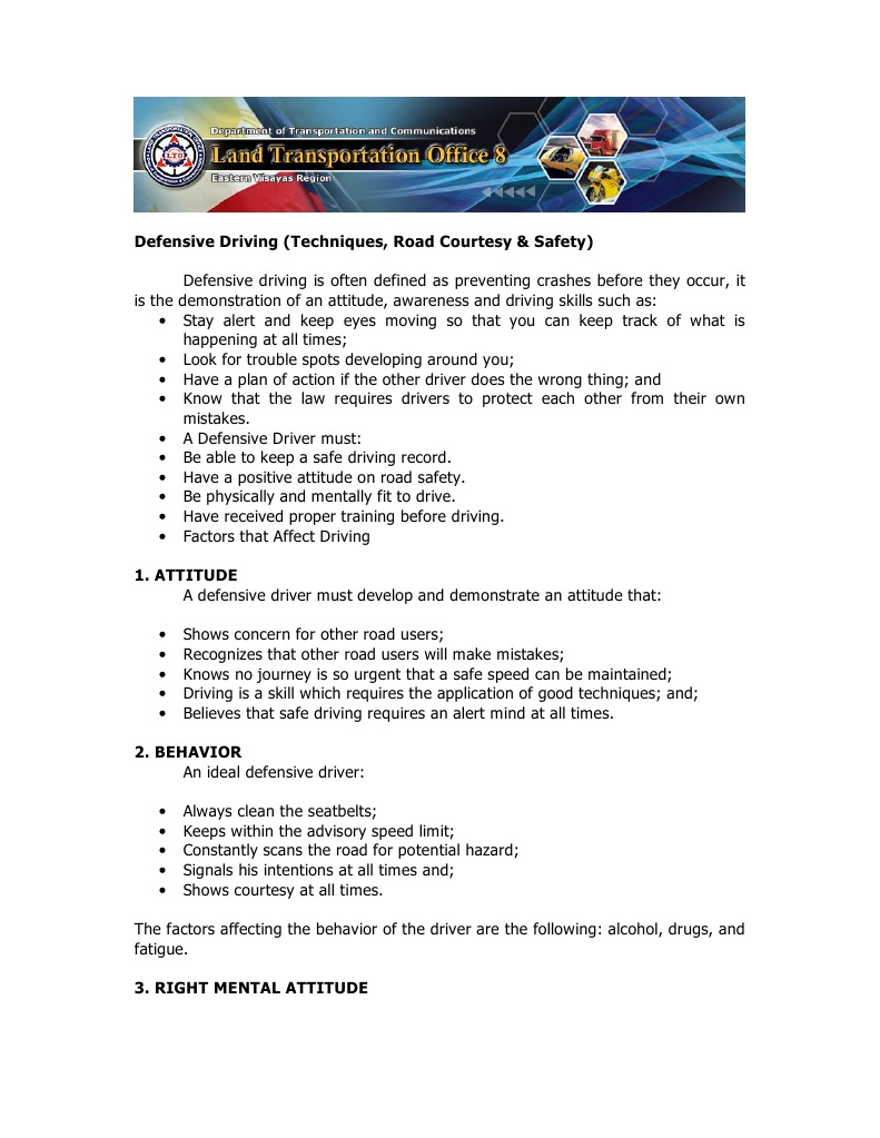 Driving Tips | PDF | Traffic | Vehicles