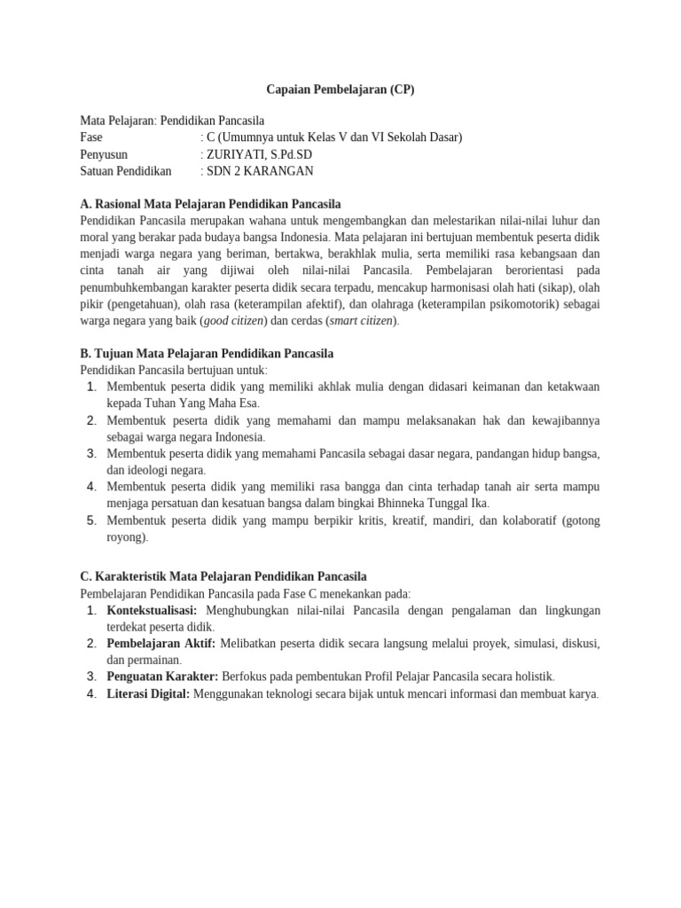 Pendidikan Pancasila CP 5 | PDF