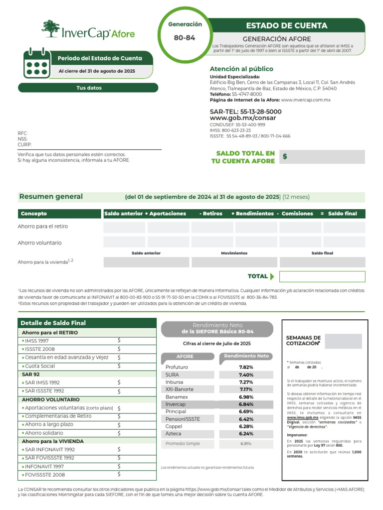 EdoCta_04018201519_20251031_122713 | PDF | México