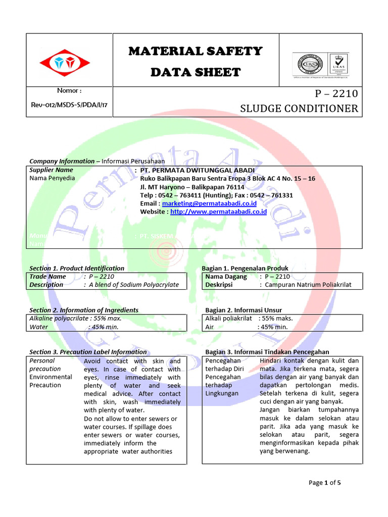 MSDS 2210 | PDF