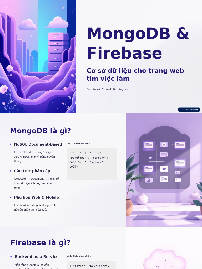 MongoDB and Firebase | PDF