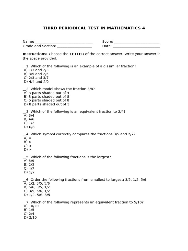 Pt_g4 Matatag Mathematics 4_q3 v2 | PDF | Odds | Mathematics