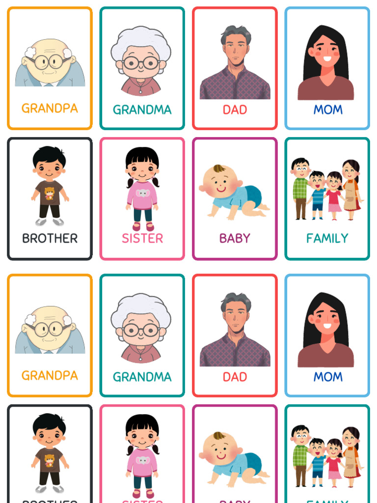 Family Memory Game | PDF