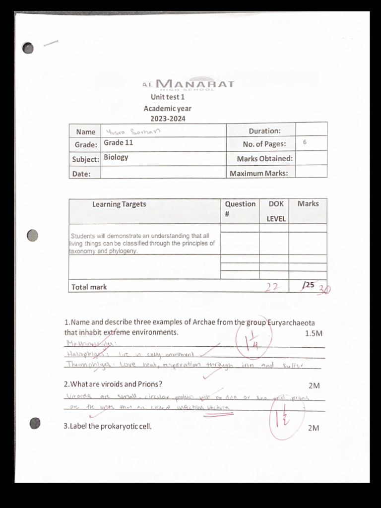 Unit Test 1 | PDF
