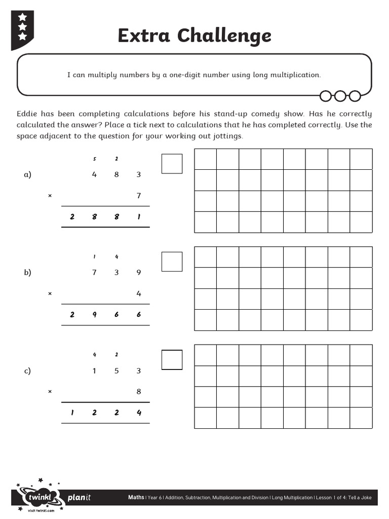 Activity Sheet - Extra Challenge | PDF