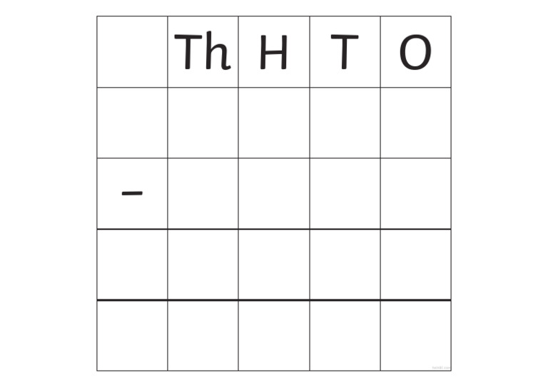 4-Digit Column Subtraction Mat | PDF