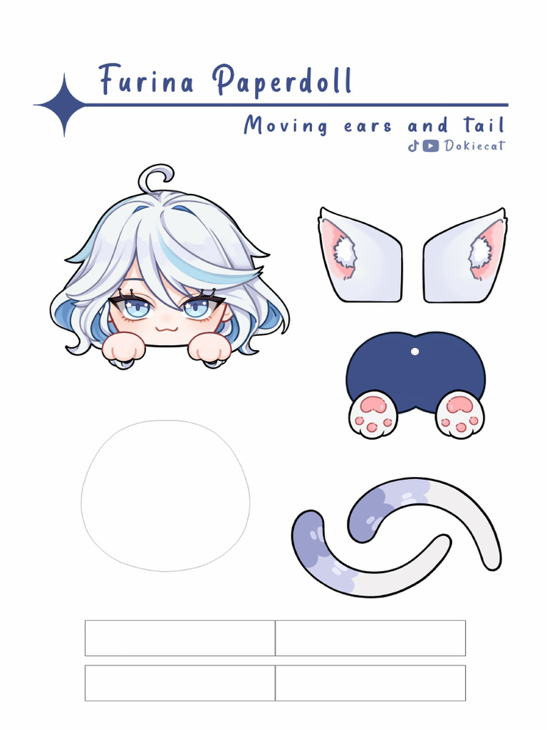 Moving Ears and Tail Paperdoll Furina | PDF