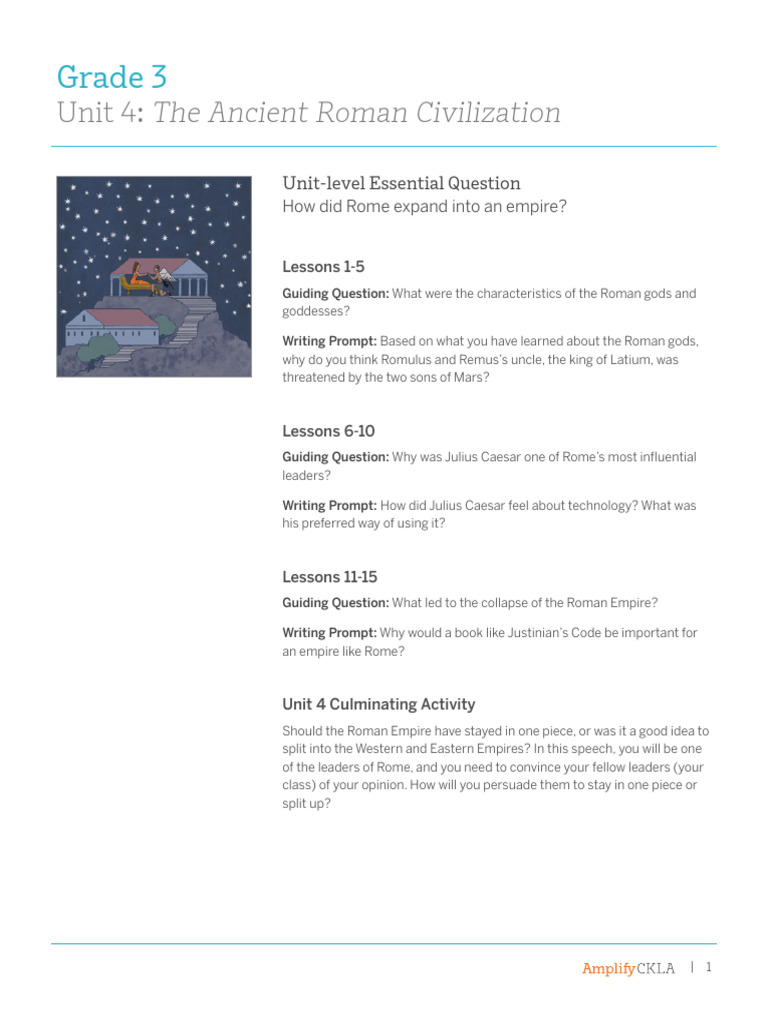 G3 U4 Essential Questions | PDF