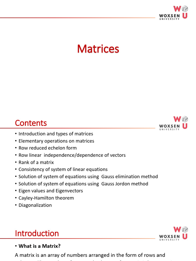 Unit_1 | PDF | Eigenvalues And Eigenvectors | Matrix (Mathematics)