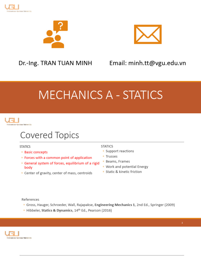 Statics Concepts and Equilibrium Analysis | PDF | Force | Physical ...