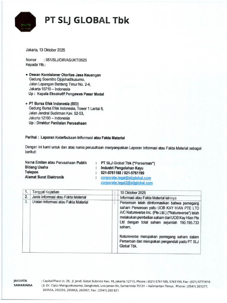 SULI Laporan Informasi Dan Fakta Material 31967176 Lamp1 | PDF