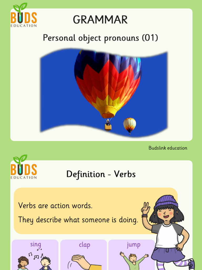 Slide Show - Grammar - Personal Object Pronouns | PDF
