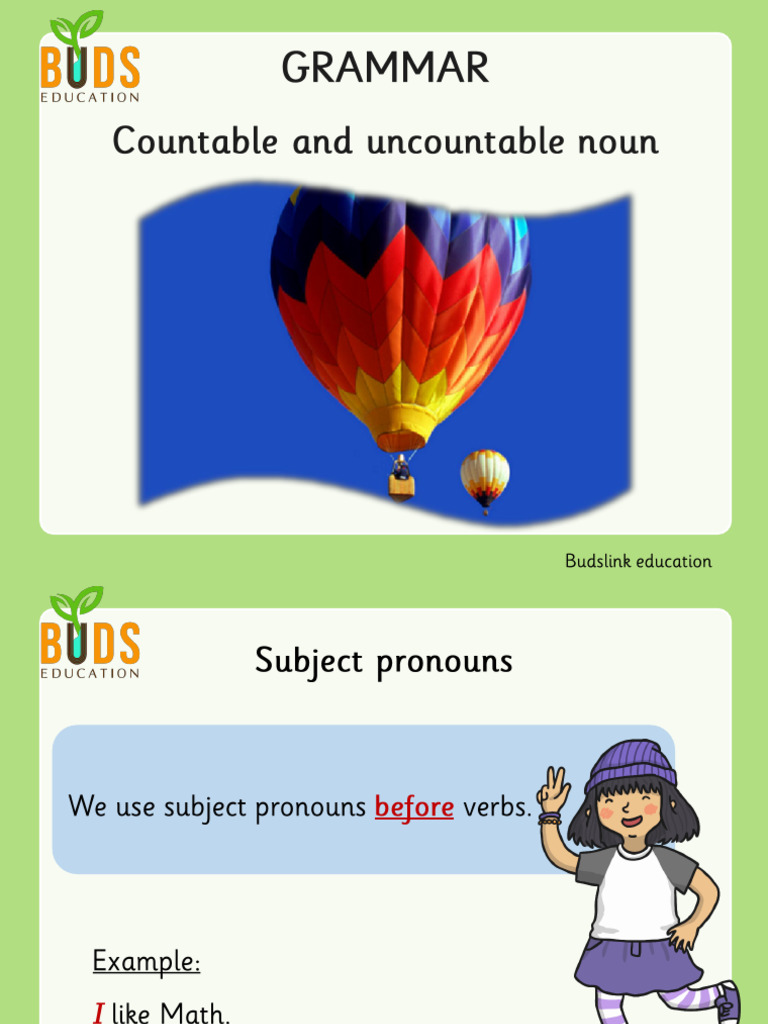 Slide Show - Countable & Uncountable Noun | PDF