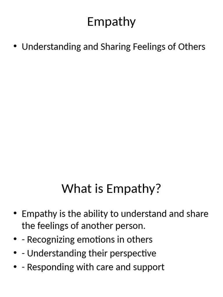 Empathy Presentation | PDF