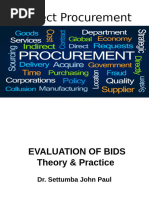 Tender Evaluation Scoring Guidelines | PDF | Evaluation | Procurement