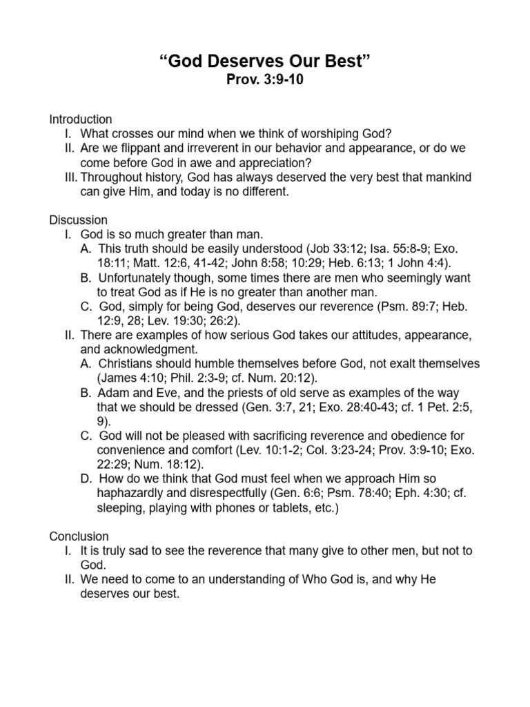 Worshiping God with Reverence and Awe | PDF