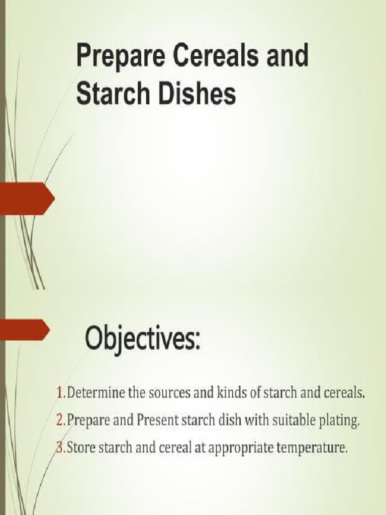 Starch and Cereals (1) | PDF