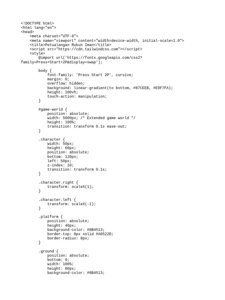 Mario Bross Rukun Iman | PDF