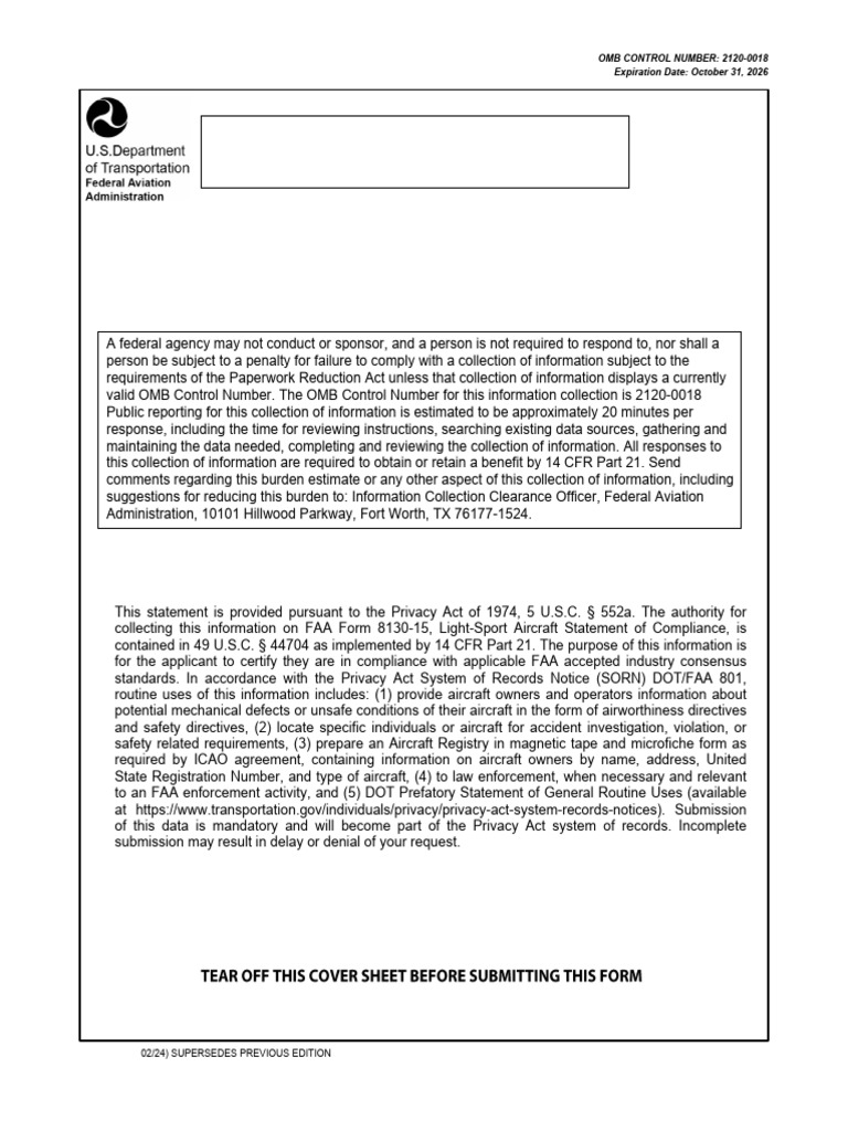 Light-Sport Aircraft Compliance Statement | PDF | Aviation | Aircraft