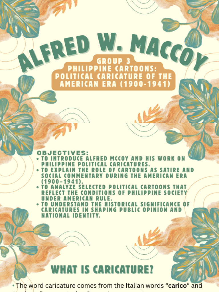 Reporting, Alfred Maccoy | PDF | Philippines | Cartoon