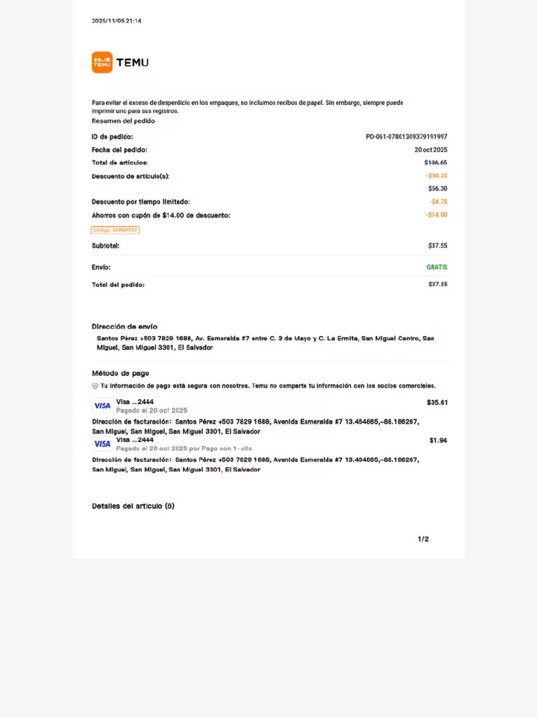 Temu Web Document | PDF