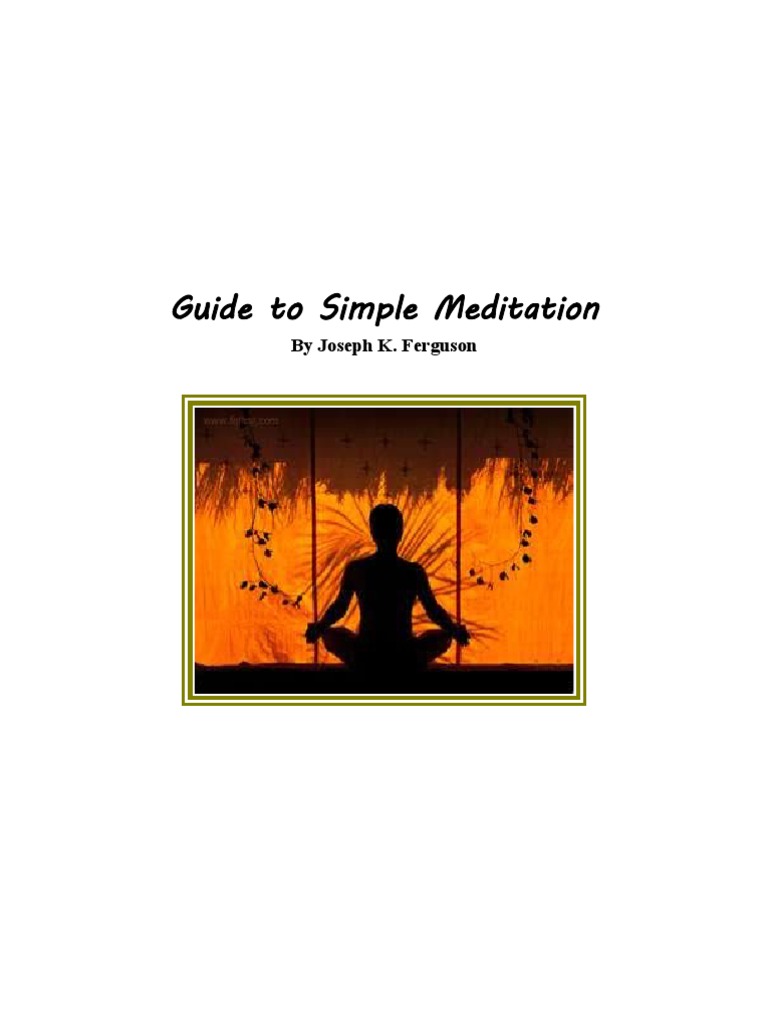 Meditation Guide | PDF | Meditation | Breathing
