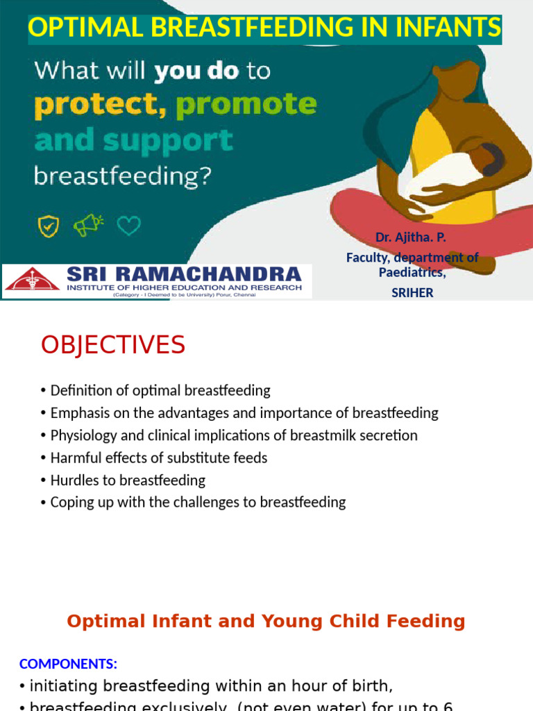 Optimal Breastfeeding in Infants | PDF | Breastfeeding | Breast Milk