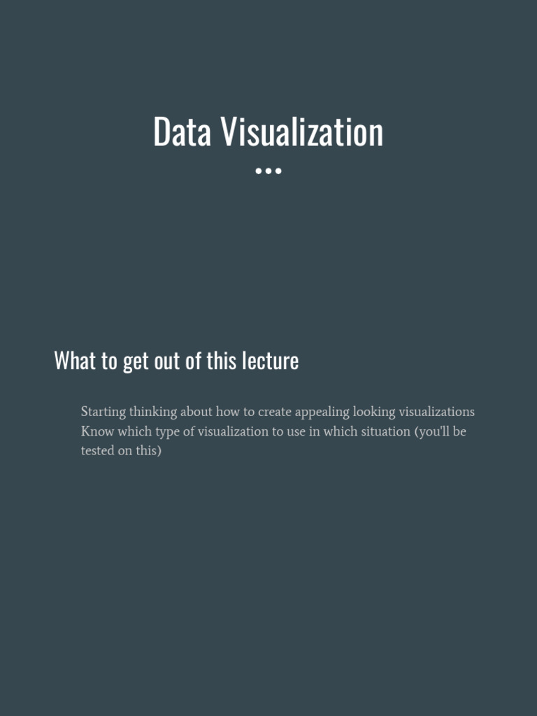 Data Visualization and Presenting | PDF | Scatter Plot