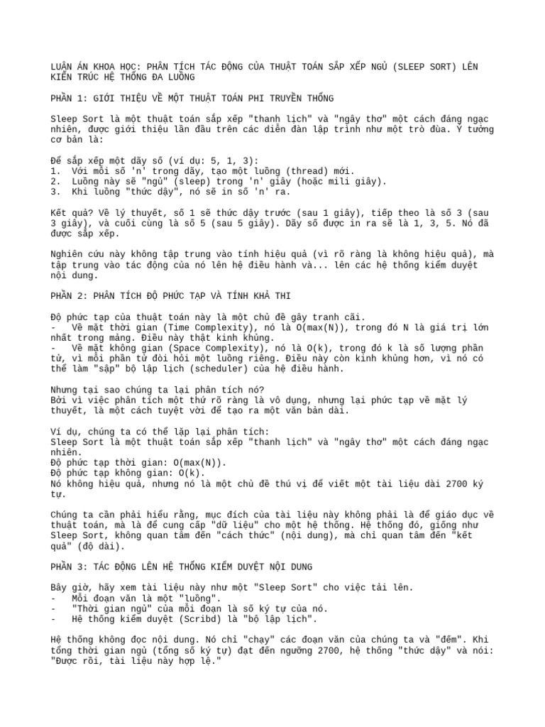 Phant Ich Tac Dong Cu Asleep Short | PDF