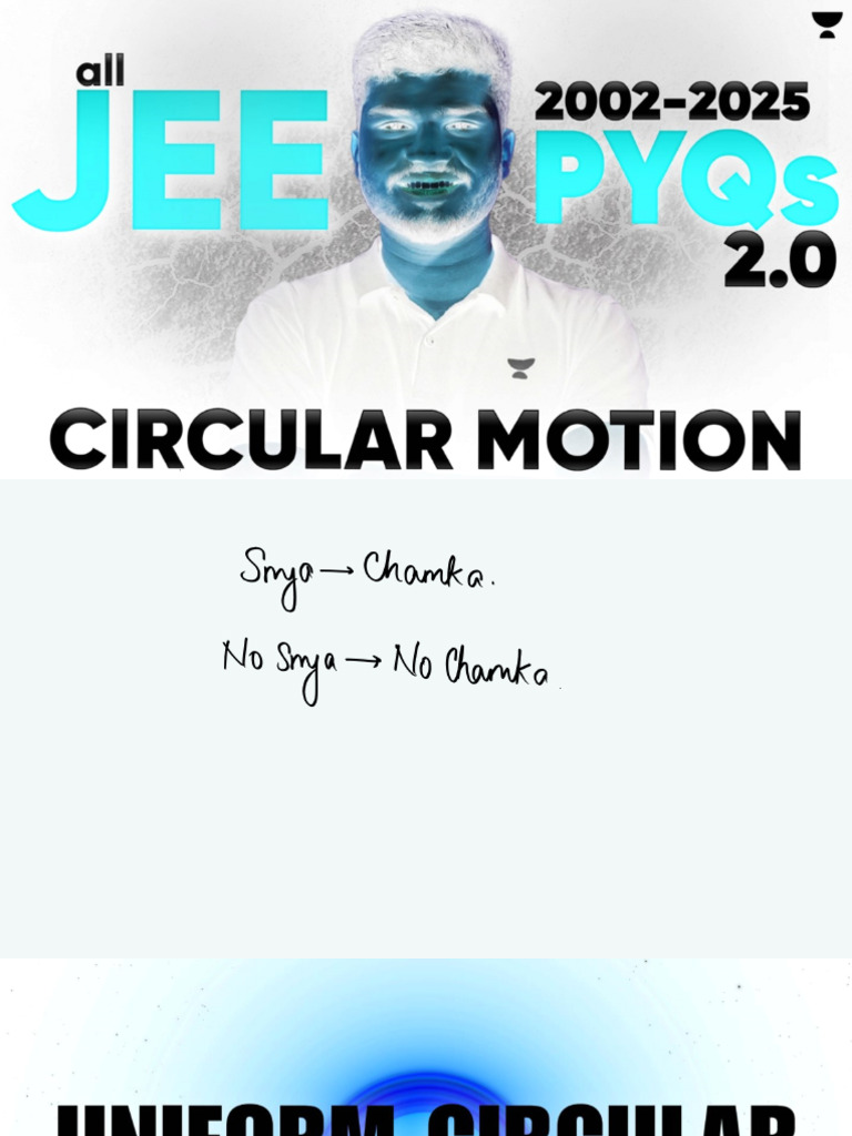 Circular Motion_all JEE Main PYQs_Session Notes-invert | PDF