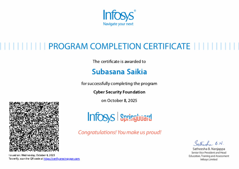 Cyber Security Foundation Certificate | PDF