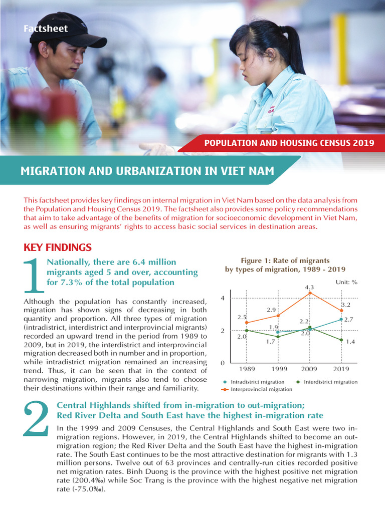 Vietnam 2019 Migration & Urbanization Insights | PDF | Human Migration ...