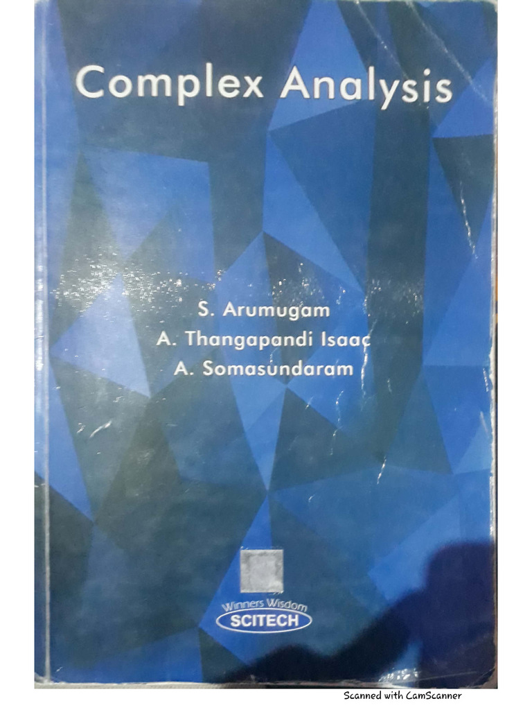 A Somasundaram Complex Analysis | PDF