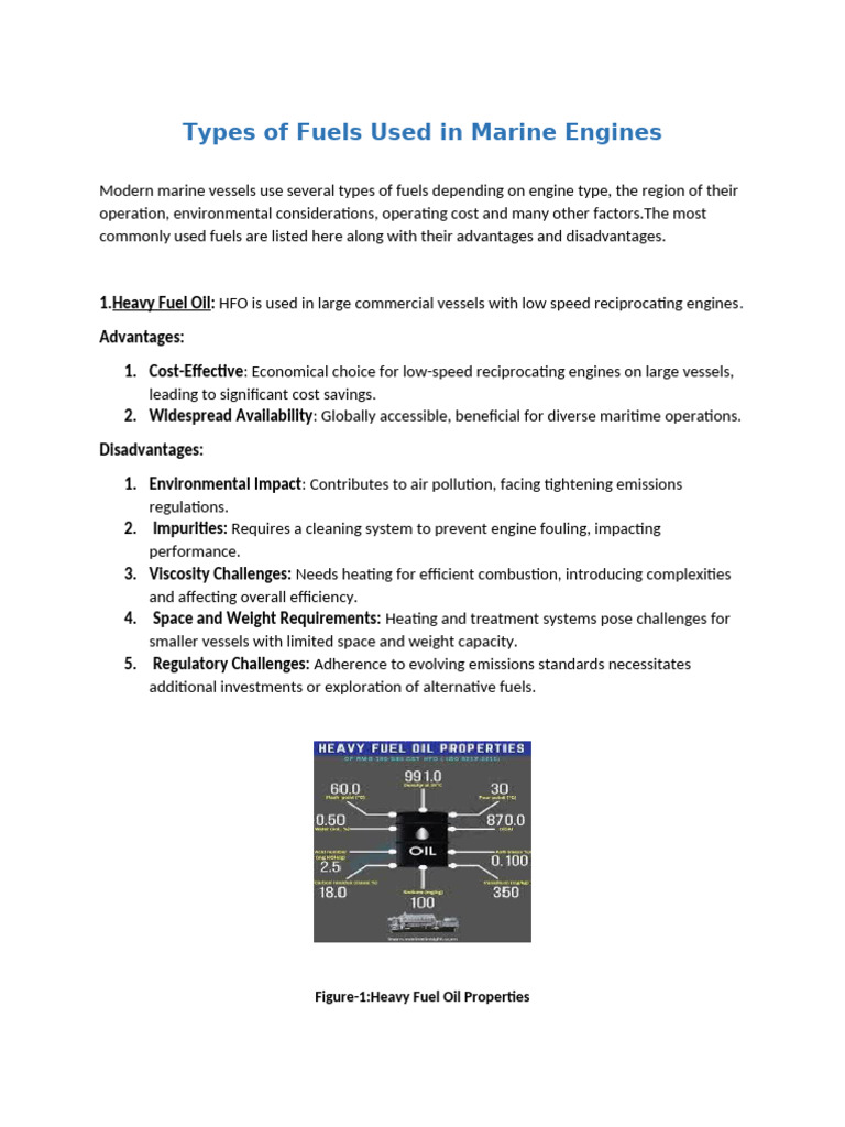 Marine Fuel Types and Their Impact | PDF | Fuel Oil | Biodiesel