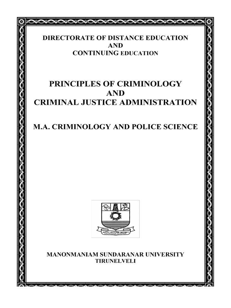 Criminal Justice 1 | PDF | Criminology | Anti Social Behaviour
