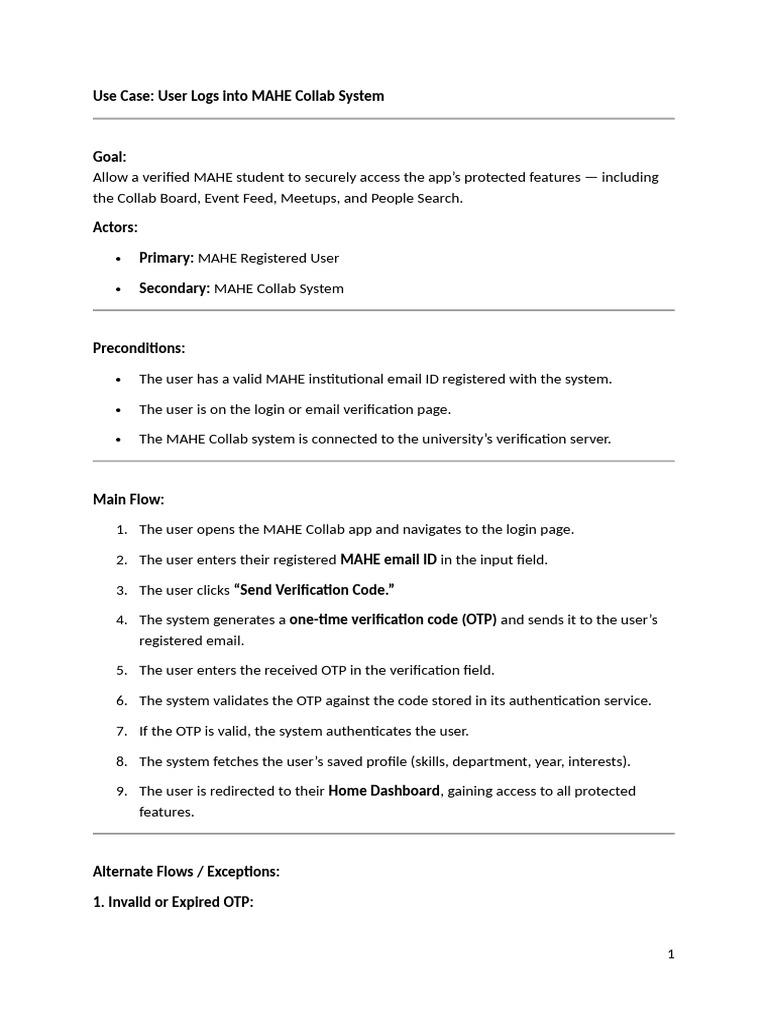 Use Case Computer Application | PDF | Login | Internet